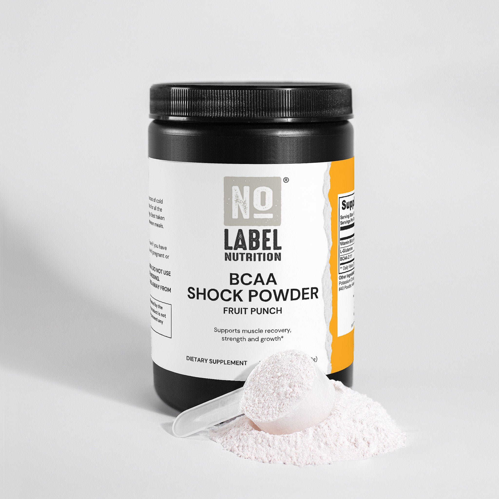 BCAA Shock Powder (Fruit Punch) | No Label Nutrition®