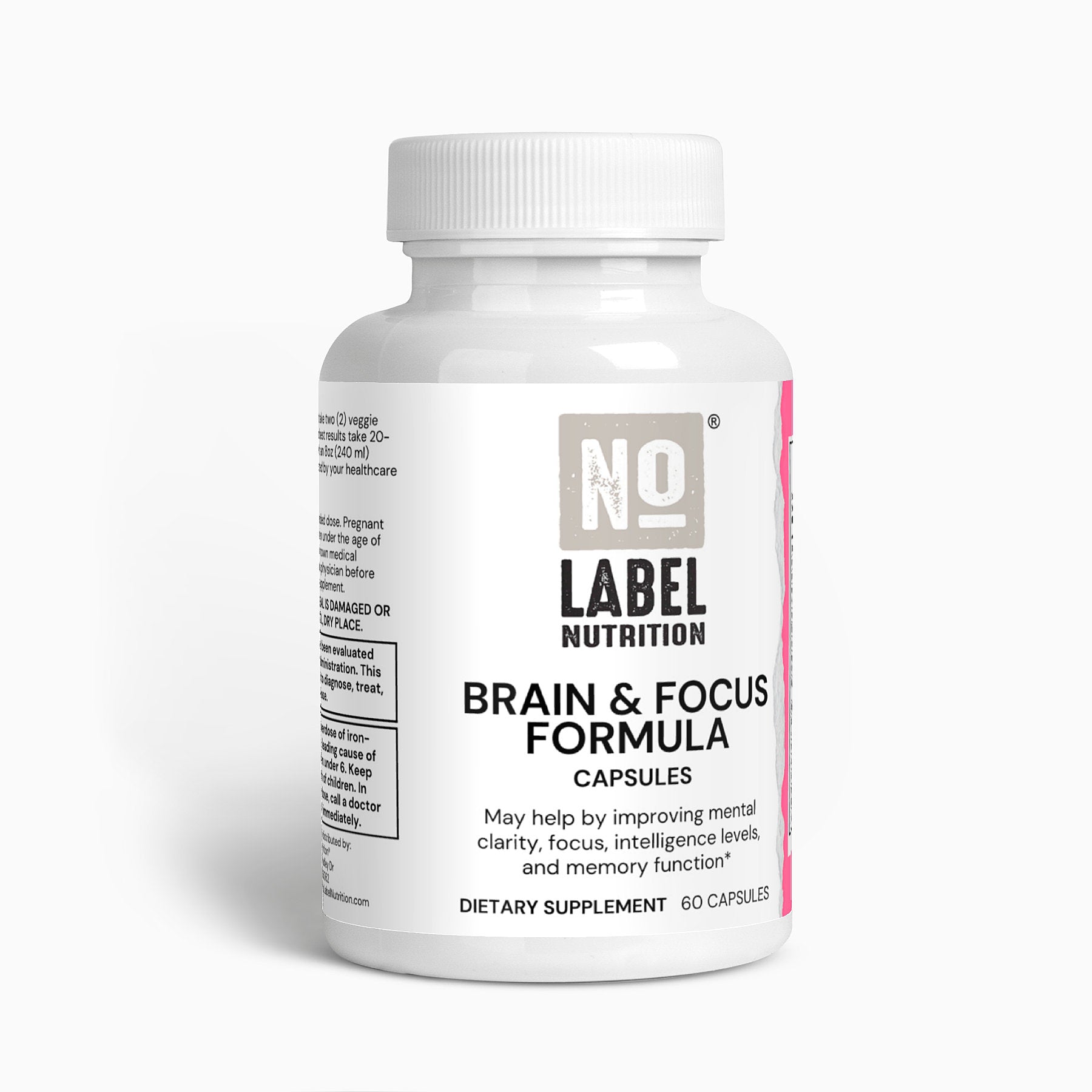 Premium Brain and Focus Formula | No Label Nutrition®