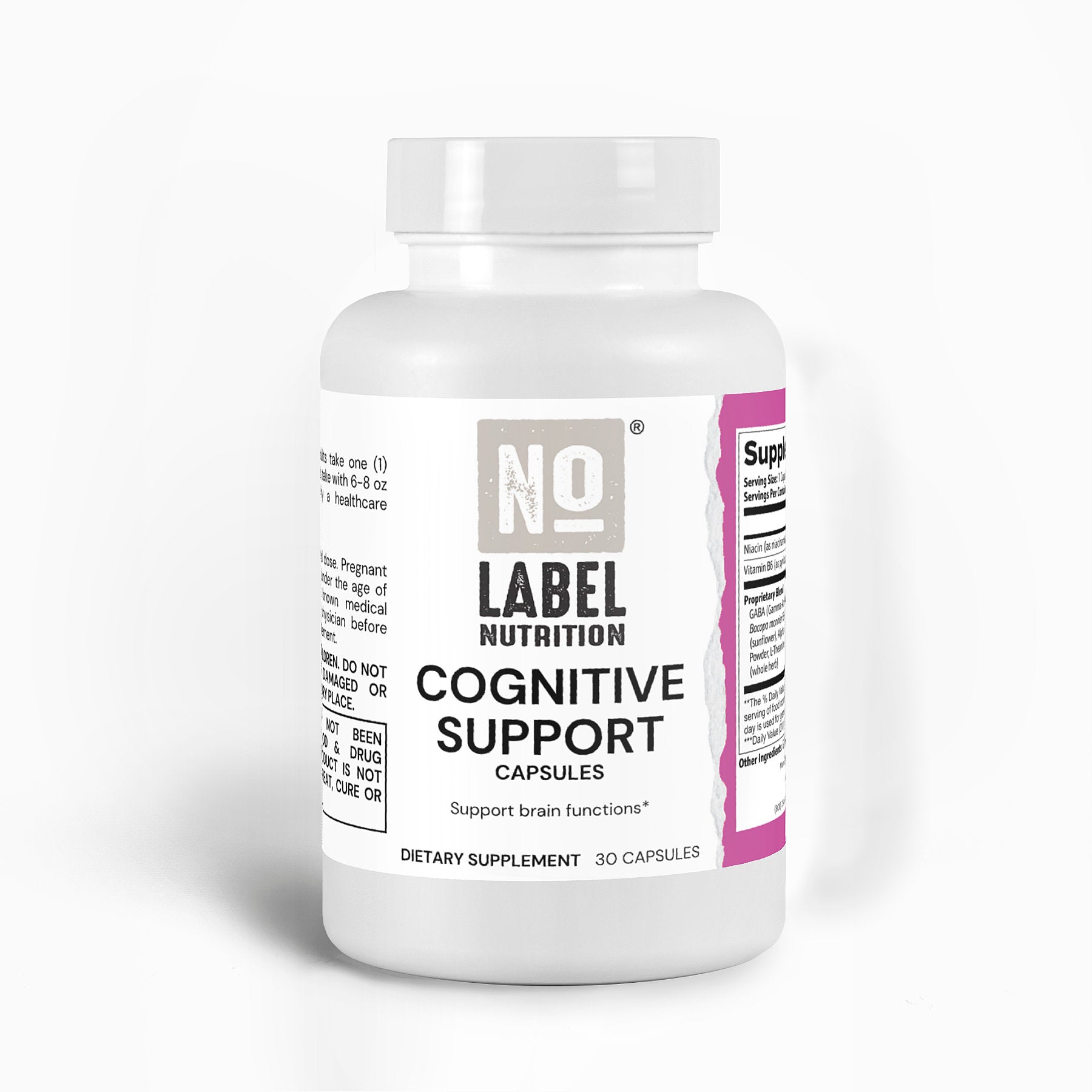 Cognitive Support (Boost Your Brain Health) | No Label Nutrition®